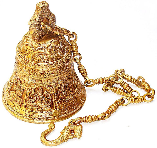 Ashtalakshmi (Ashta Laxmi) Temple bell in brass – Devshoppe