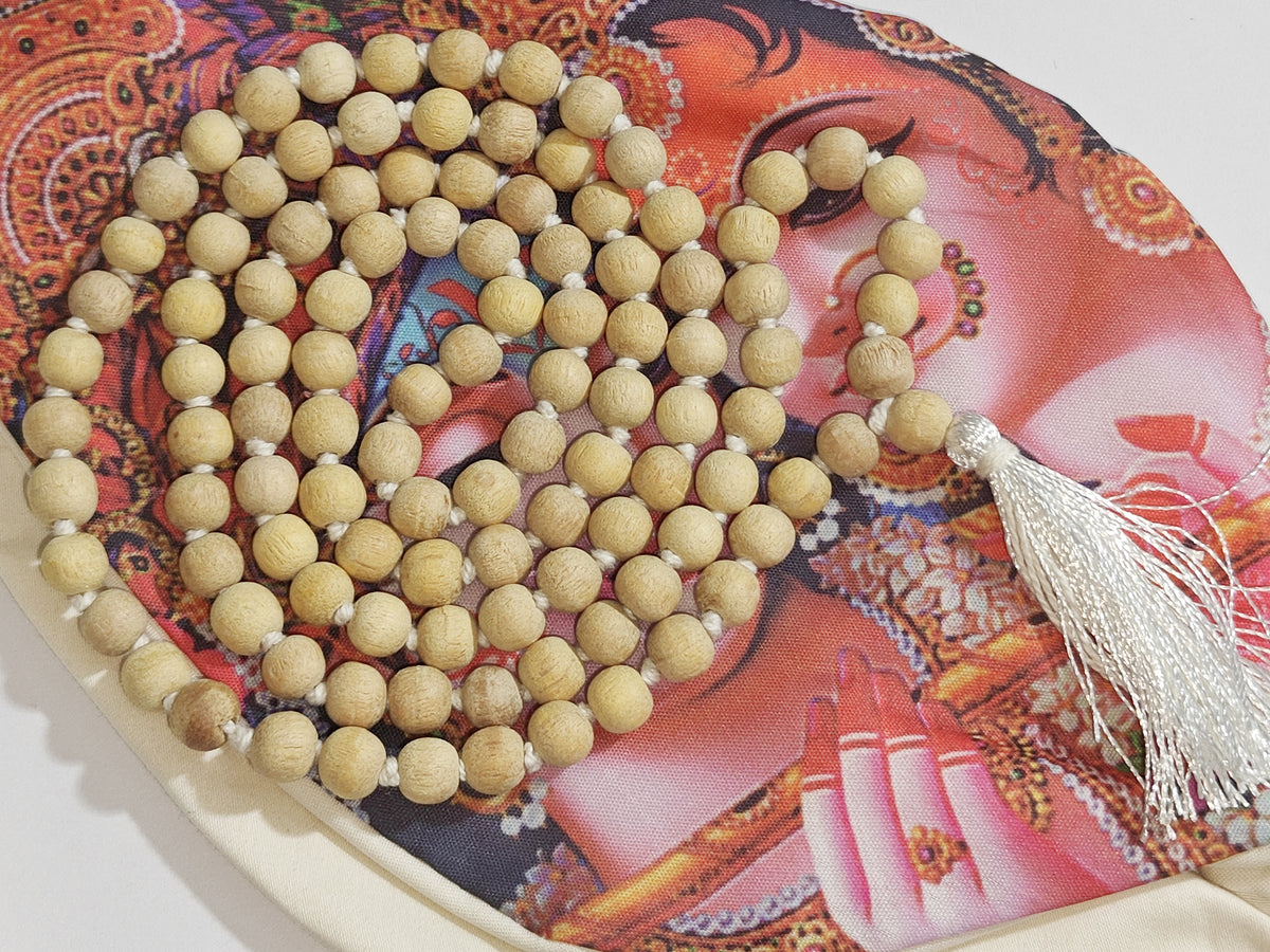 Top quality Neem wood beads mala for Japas and other rituals with free ...