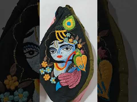 High quality embroidered Sri krishna mixed designs gomukhi japamala ba ...
