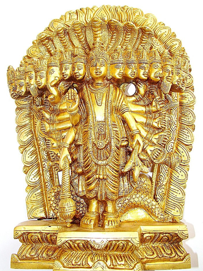 Lord Vishnu Virat Swaroop Statue - Made in Brass — Devshoppe