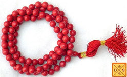 Red hakik (agate) mala to get rid of Blood related problems and skin a ...