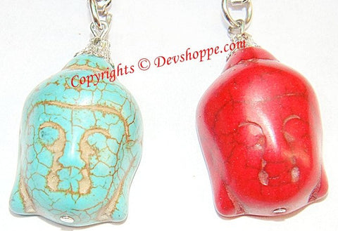 Set of 2 Buddha head Keychains (Keyrings) – Devshoppe